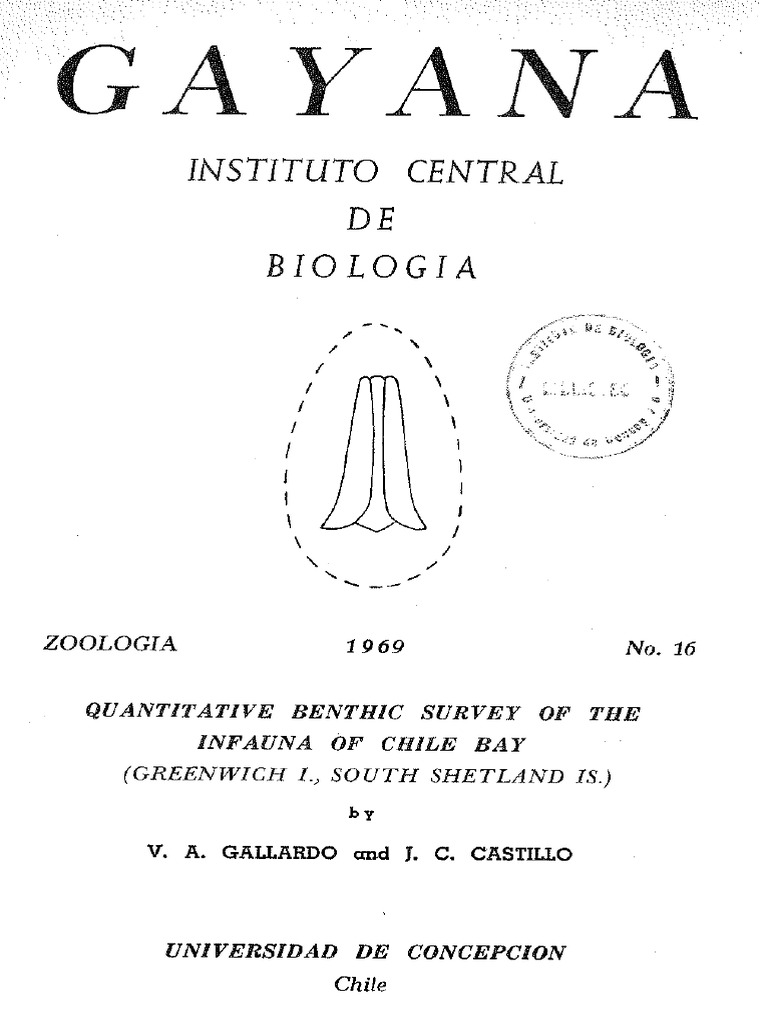 Gayana Zoologia 1969 n16 | PDF