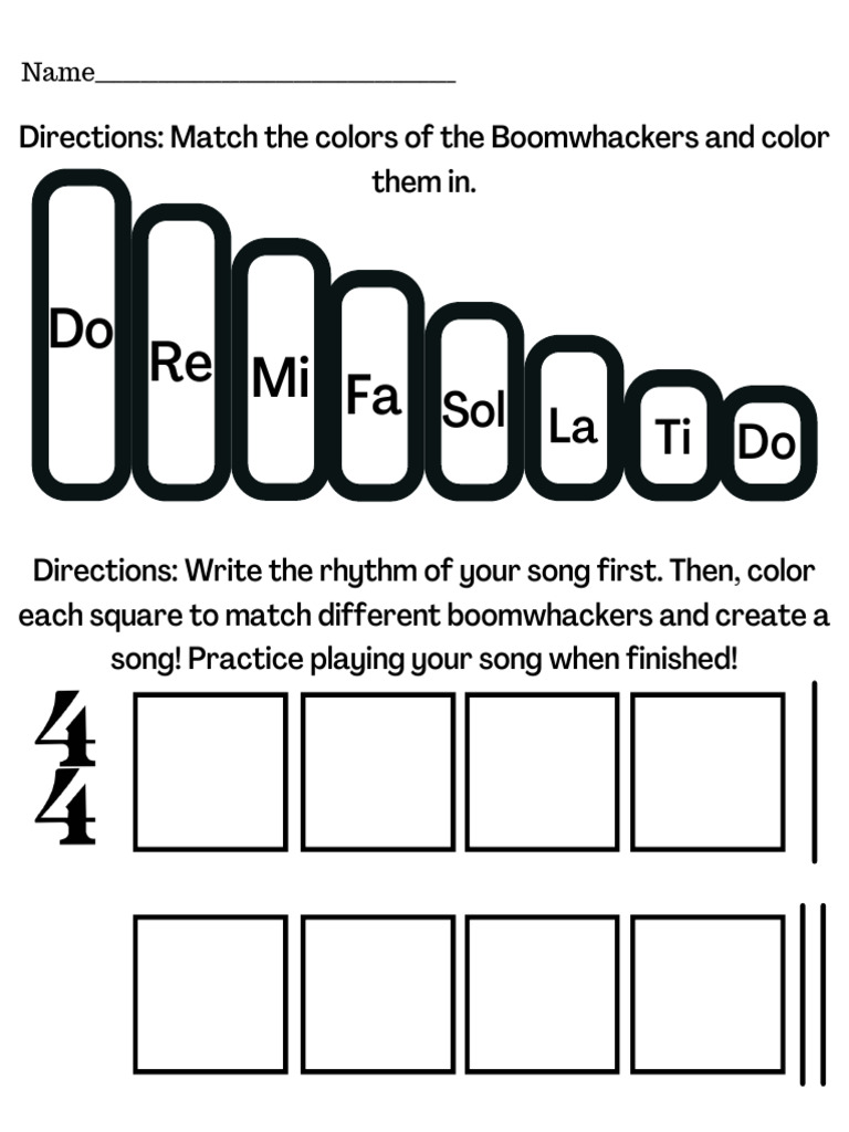 Boomwhacker Song Creation Guide | PDF