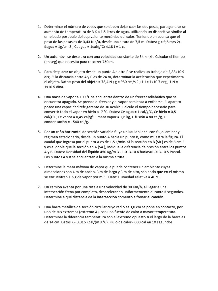 Examen 1 | PDF | Fenómenos científicos | Fenomeno fisico