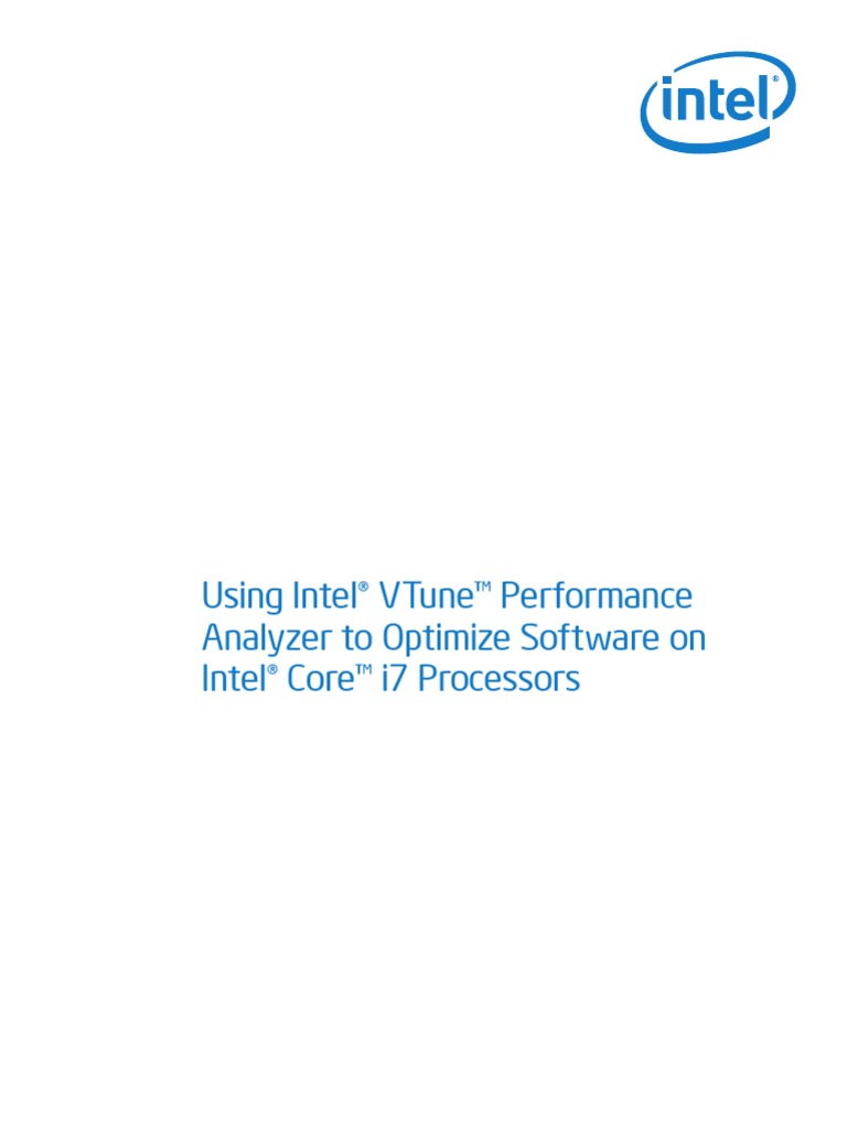 Intel VTune Using | PDF | Cpu Cache | Central Processing Unit