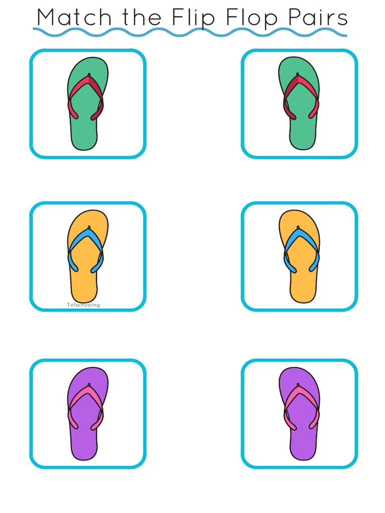 Free - Flip Flops Matching Games | PDF