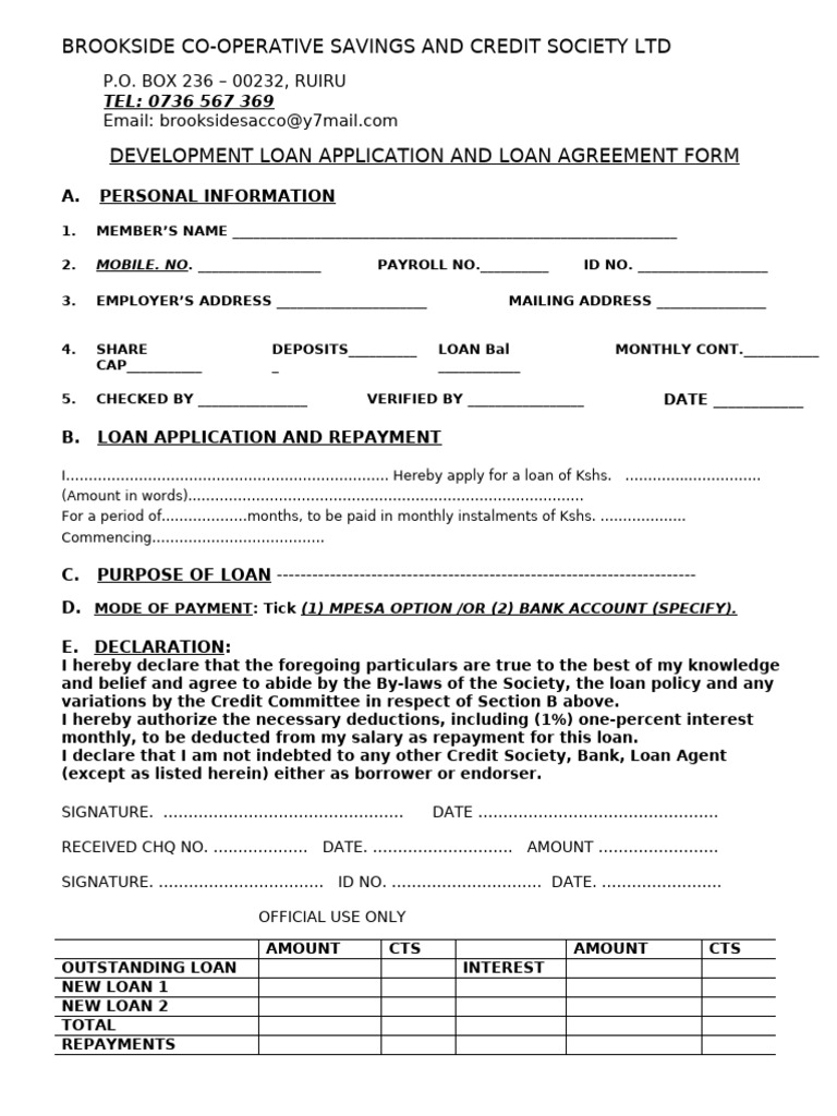 New Loan Form Development | PDF | Loans | Guarantee