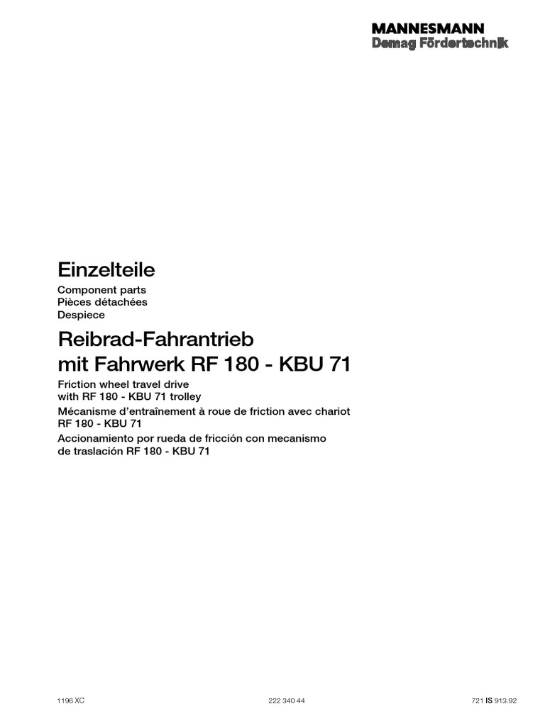 RF 180 Com Motor Kbu71a | PDF | Machines