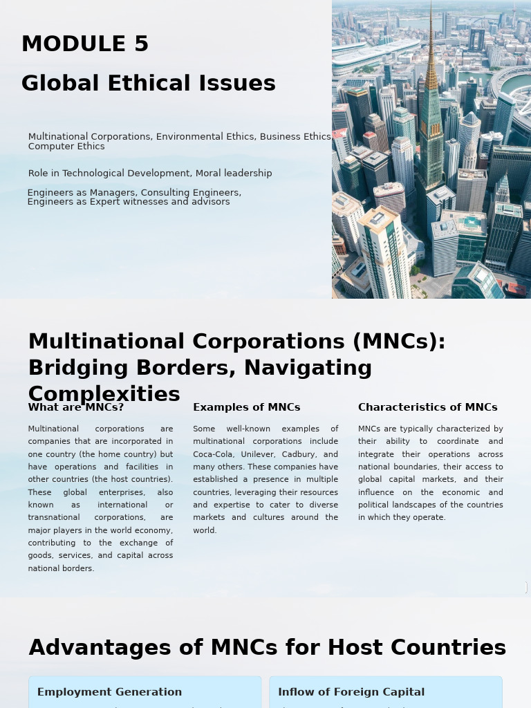 Global Ethical Issues Navigating The Complexities of Multinational ...