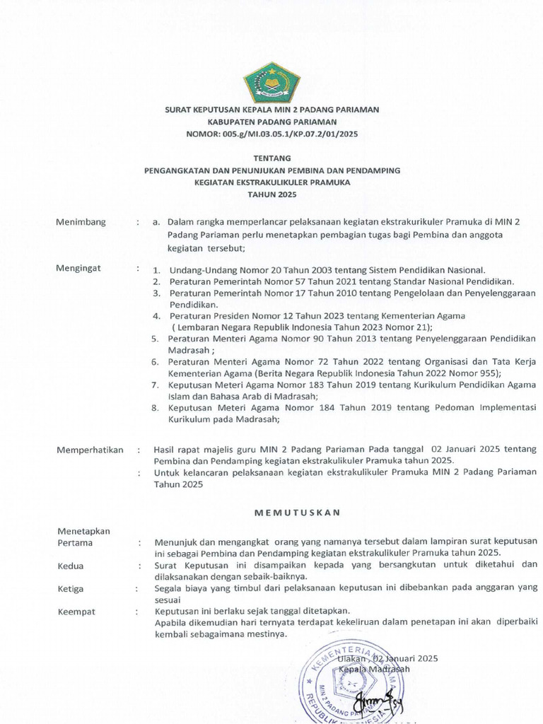 Laporan EKSKUL PRAMUKA | PDF