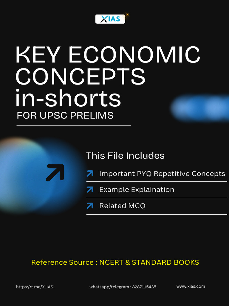 Key Economic Concepts by X Ias Rs | PDF | Government Budget Balance | Fiscal Policy