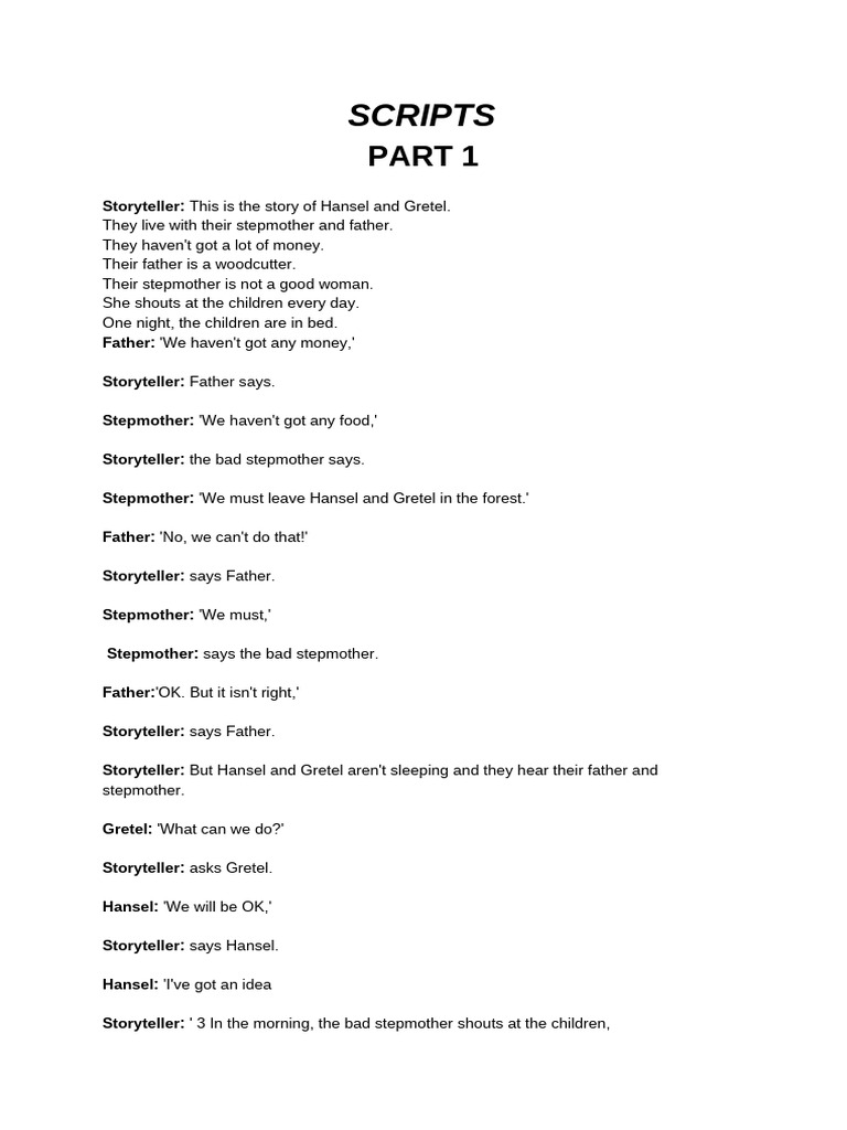 Hansel and Gretel: A Fairy Tale Adventure | PDF | Hansel And Gretel ...