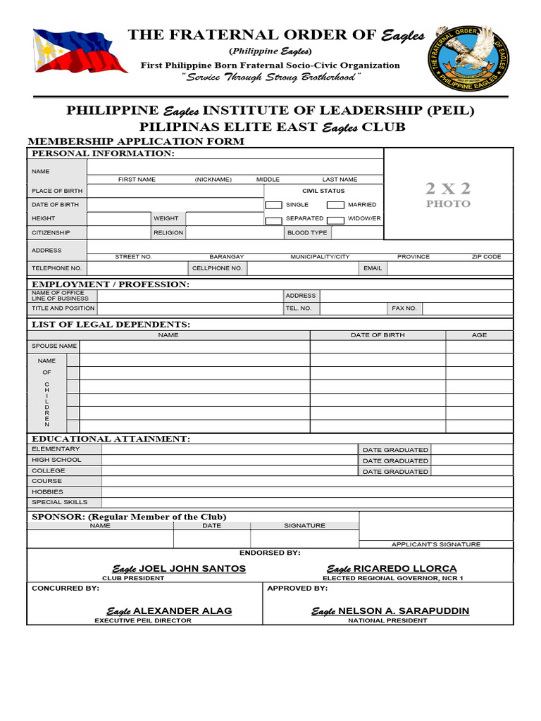 Membership Application Form | PDF