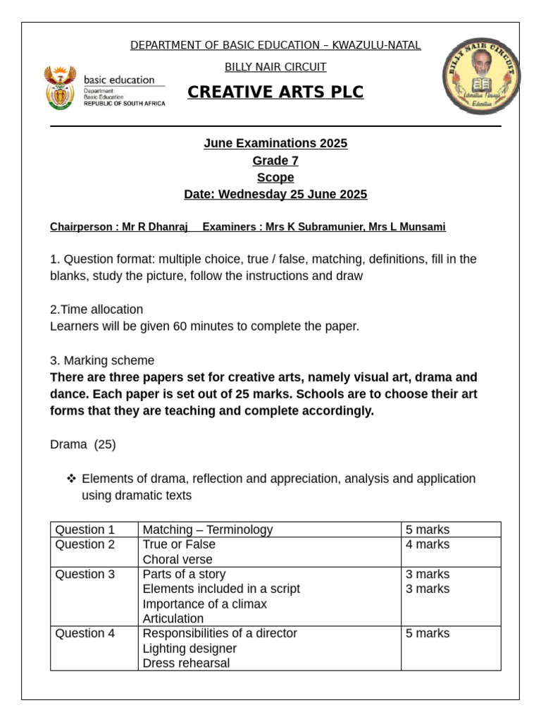 CA Scope June Examinations 2025 | PDF | Learning
