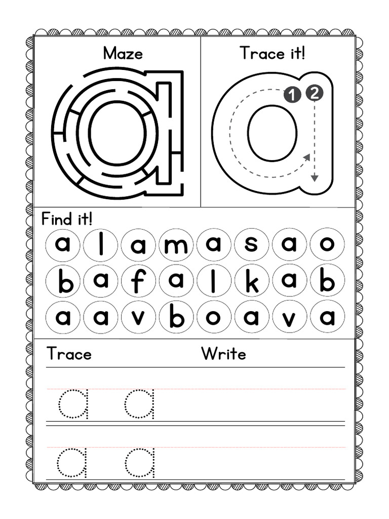 Fun Alphabet Lowercase Worksheet A To M - 20250516 - 121253 - 0000 | PDF