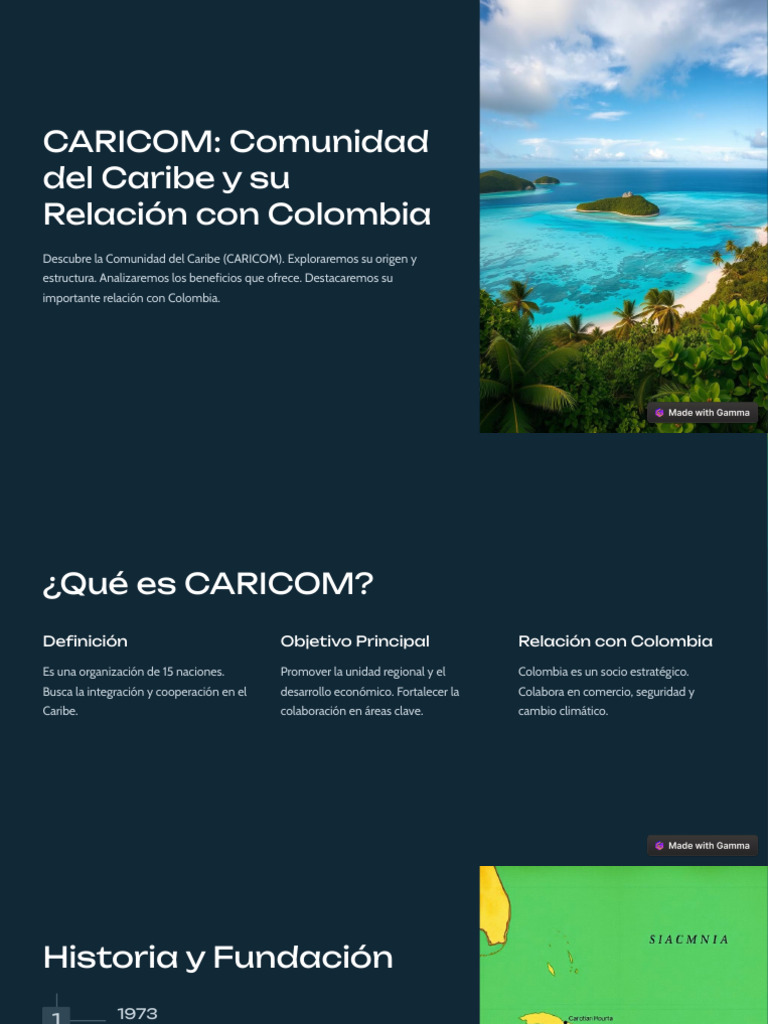 CARICOM Comunidad Del Caribe y Su Relacion Con Colombia | PDF