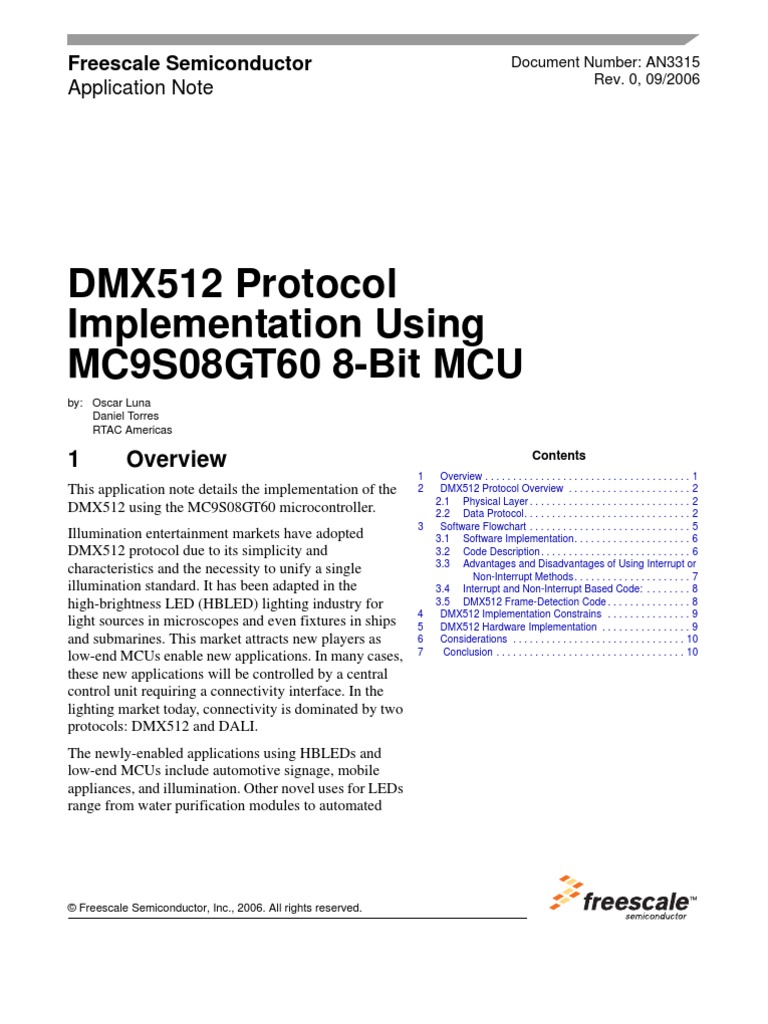 DMX512 Protocol | Network Packet | Computer Hardware
