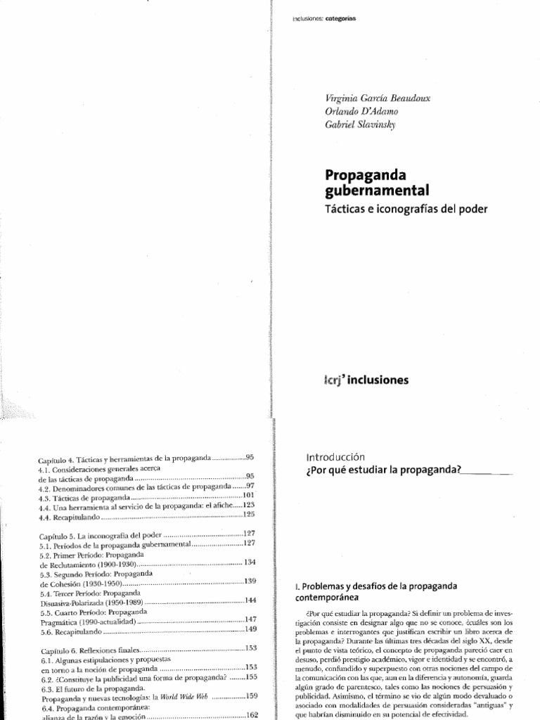 Garc - A Beaudoux, V. - Porpaganda G Ubernamental. Introd y Cap. 1 ...