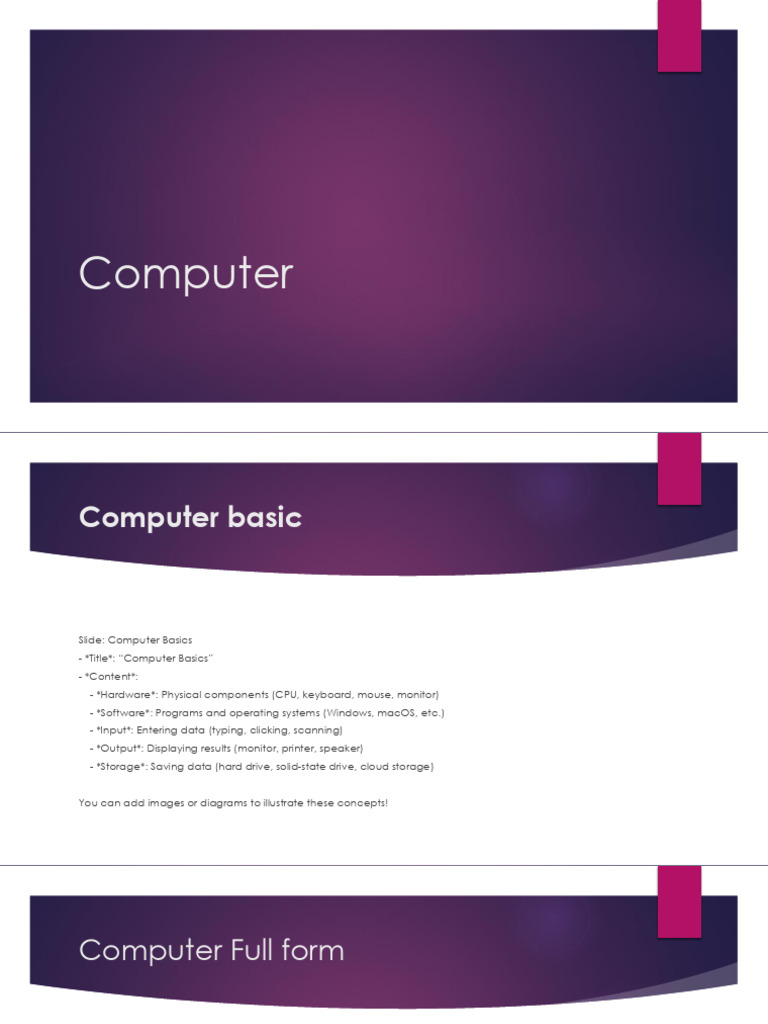 Understanding Computer Basics Guide | PDF