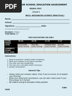 Grade 9 Integrated Science Paper 1 Theory | PDF | Chemical Elements ...