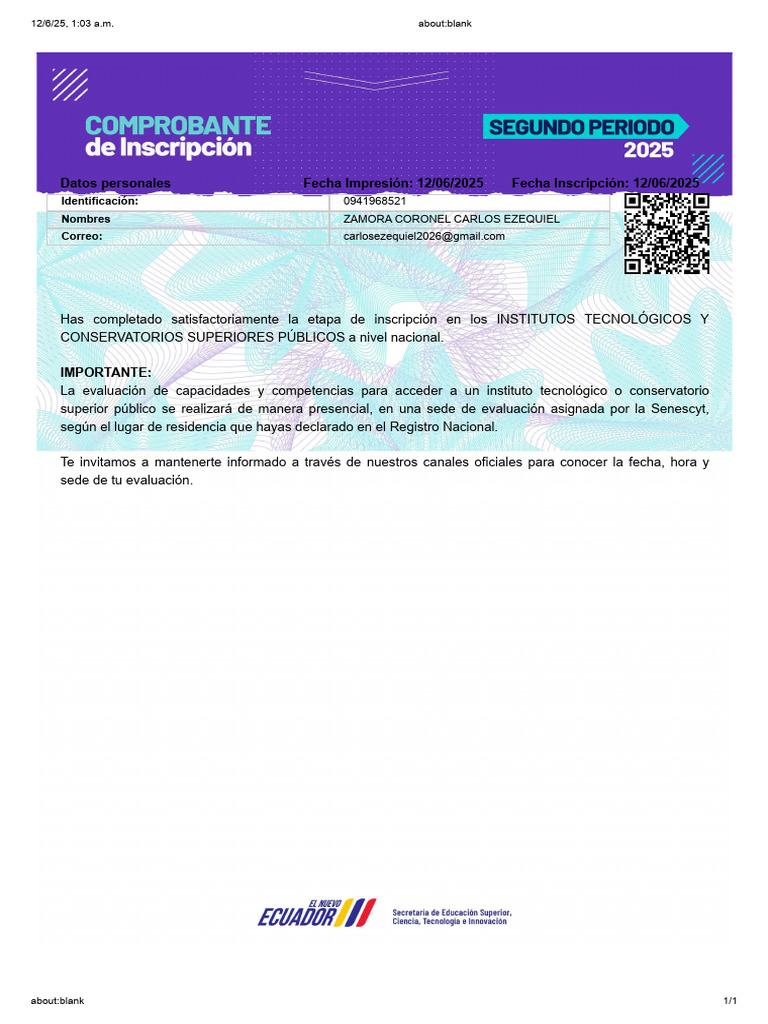 Iscripcion Senecy | PDF