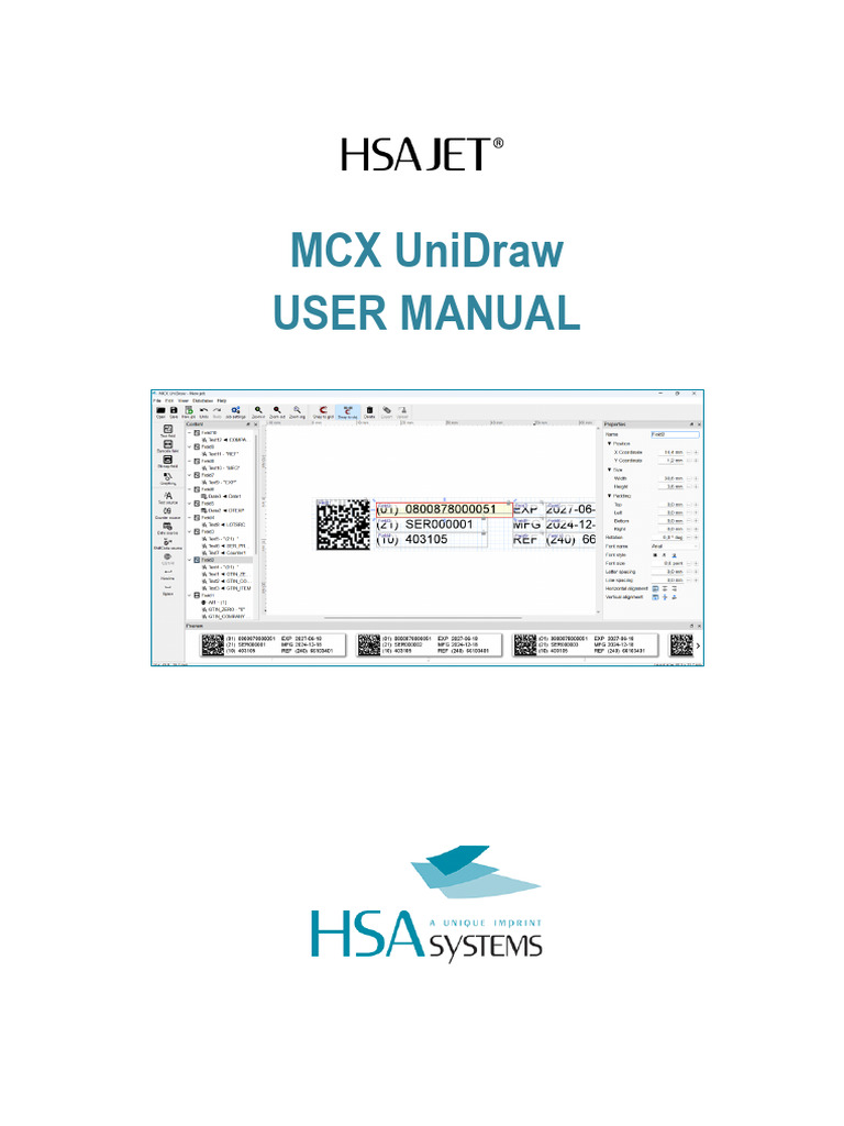 HSAJET MCX UniDraw UserManual 5.0 | PDF | Page Layout | Computer File