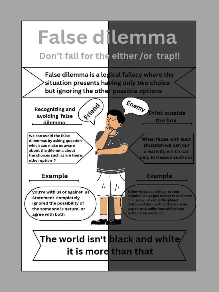 False Dilemma Poster | PDF