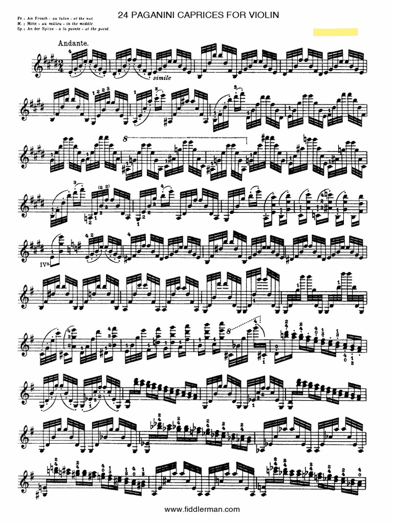 Paganini Caprices Complete | PDF