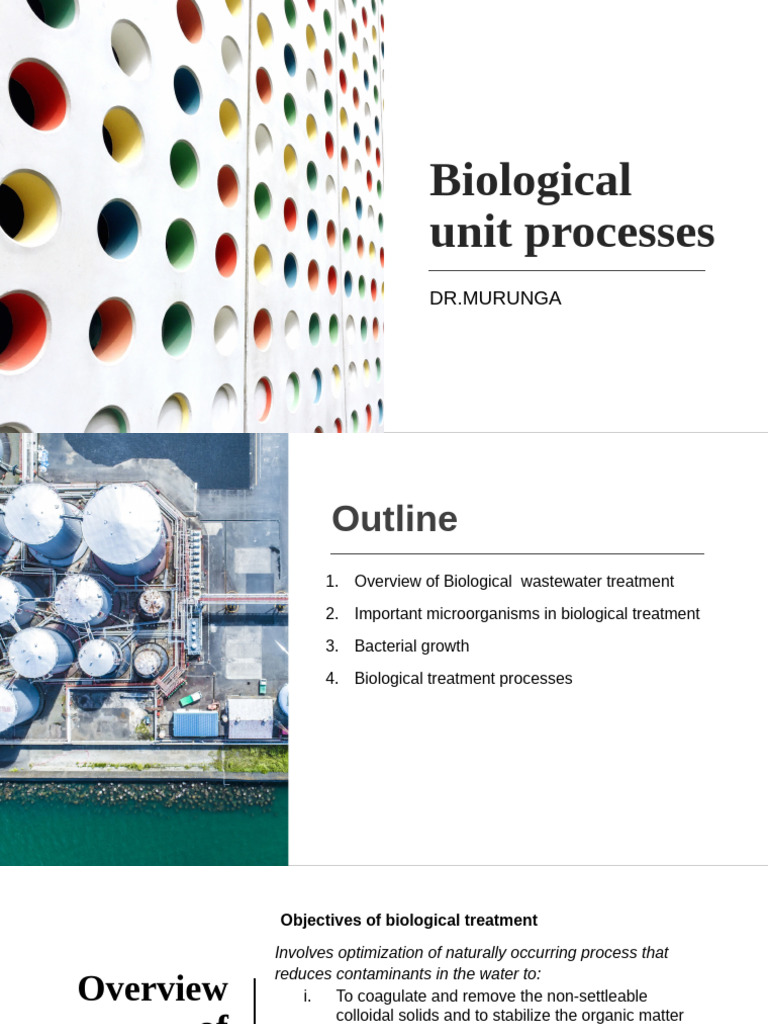 Biological Unit Processes | PDF | Sewage Treatment | Anaerobic Digestion