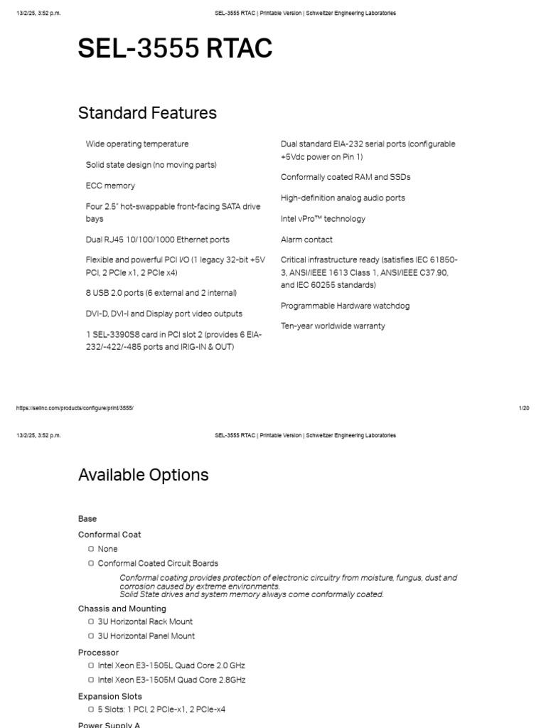 SEL-3555 RTAC - Configurador | PDF | Solid State Drive | File Transfer Protocol