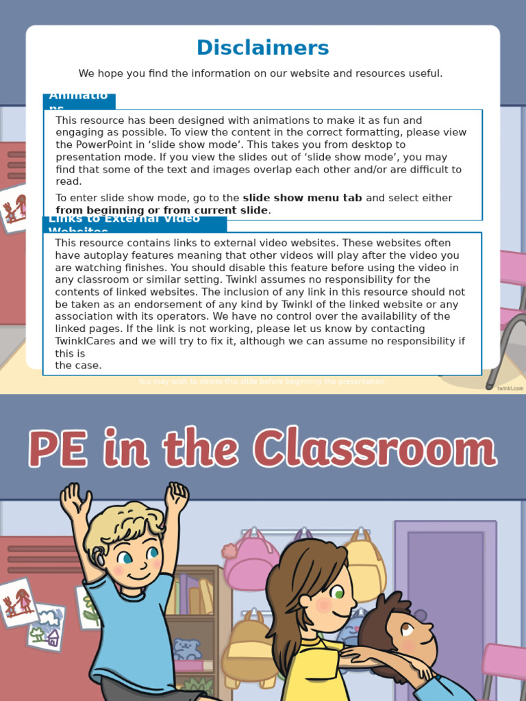 Updates PE in The Classroom - Powerpoint | PDF | Foot