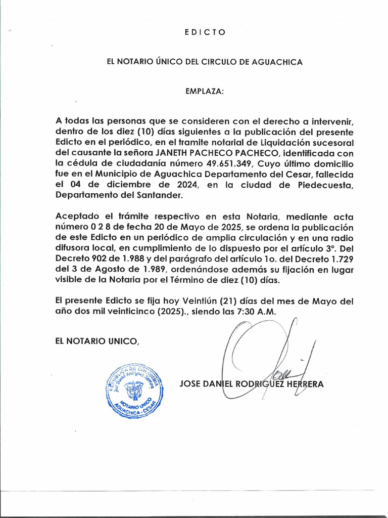 Edicto | PDF