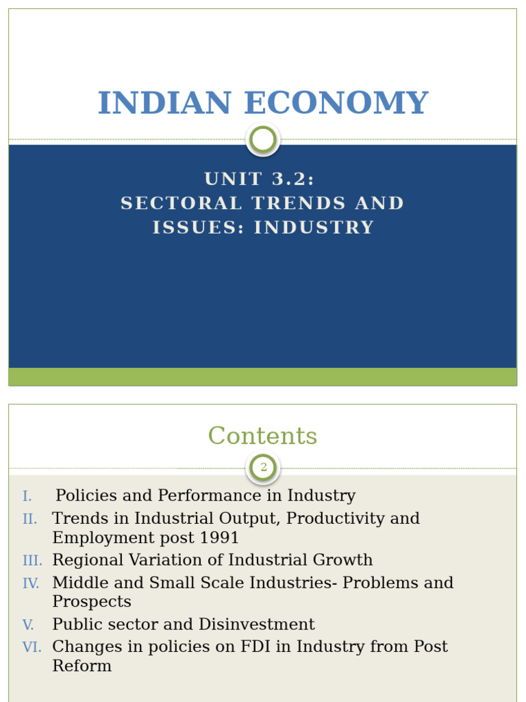 Unit 3.2 - Ind Eco - Industry 2023 | PDF | Economic Growth | Small And Medium Sized Enterprises