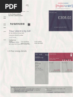 Example UK Electricity Bill | PDF