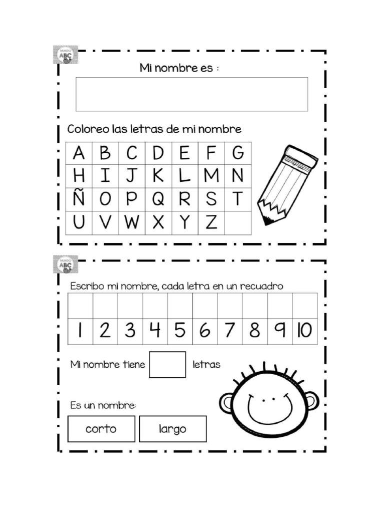 Actividad para Aprender El Nombre | PDF