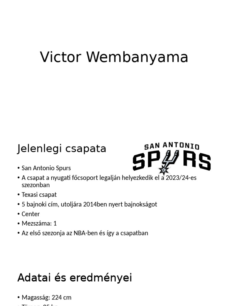 Victor Wembanyama | PDF