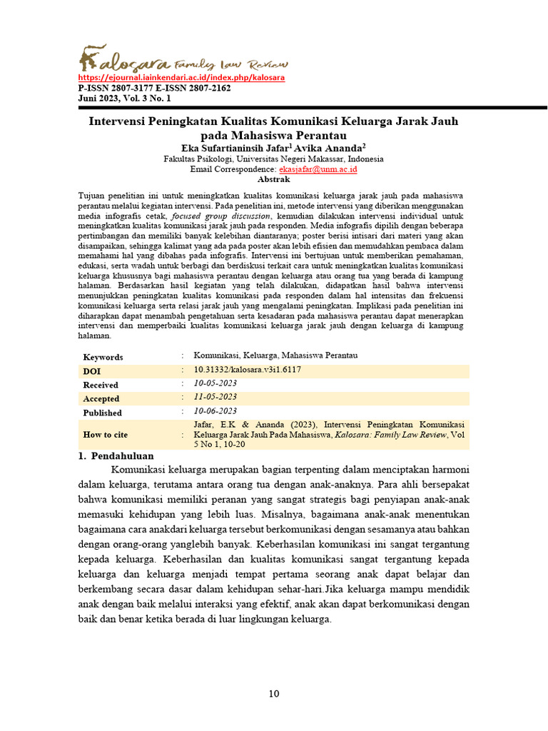 Adminkalosara, Template Jurnal Kalosara | PDF