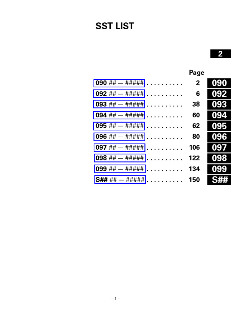 2007 - 2. SST List | PDF | Motor Vehicle Manufacturers Of Japan | Land ...