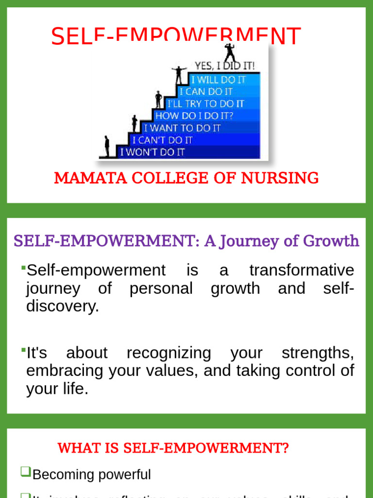 Self Empowerment in Nursing | PDF | Empowerment | Cognition