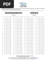 WAEC Objective Answer Sheet Template | PDF