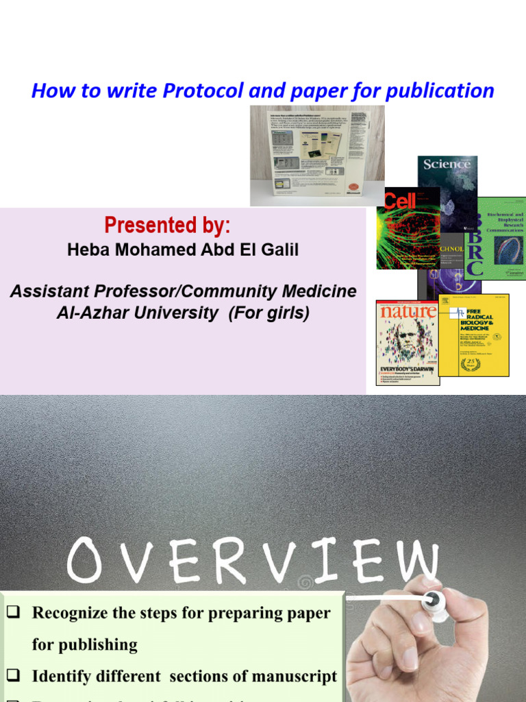 May-How To Write Protocol-Paper For Publication | PDF | Methodology ...