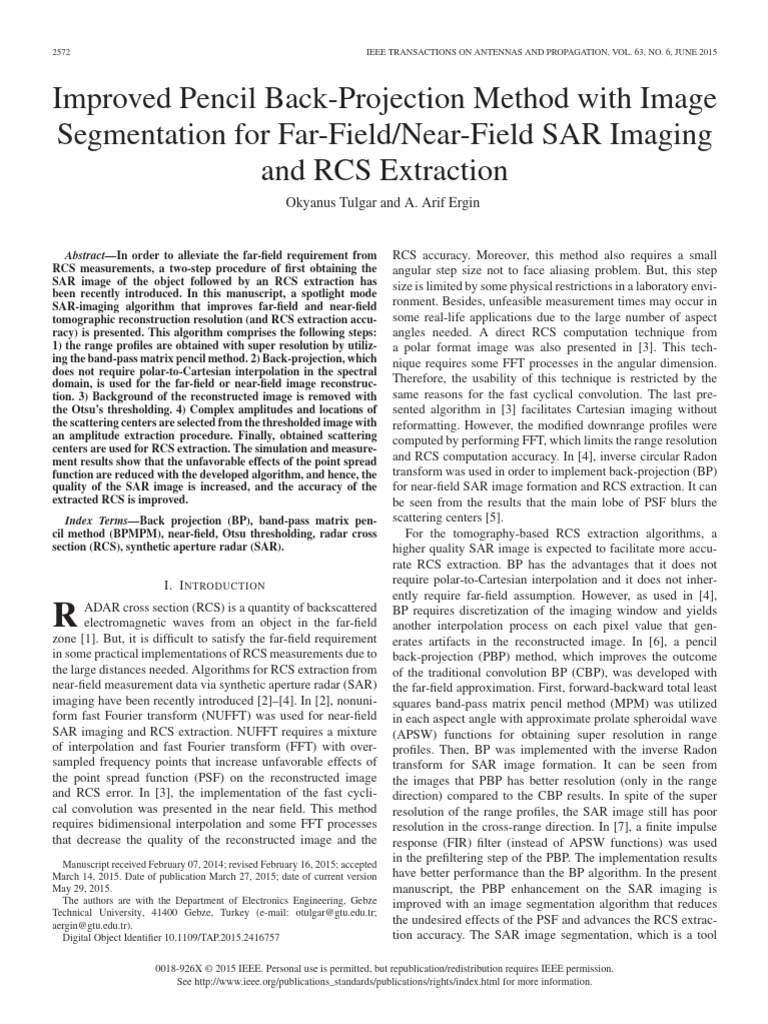 Okyanus Tulgar - Arif Ergin - Improved Pencil Back-Projection Method | PDF | Fast Fourier ...