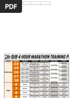 Pfitzinger Advanced Marathon Plan | PDF | Management Of Obesity ...