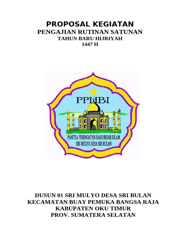 Proposal Pengajian UMUM | PDF