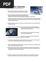 The Day After Tomorrow Worksheet Answers | PDF | Climate Change | Ice
