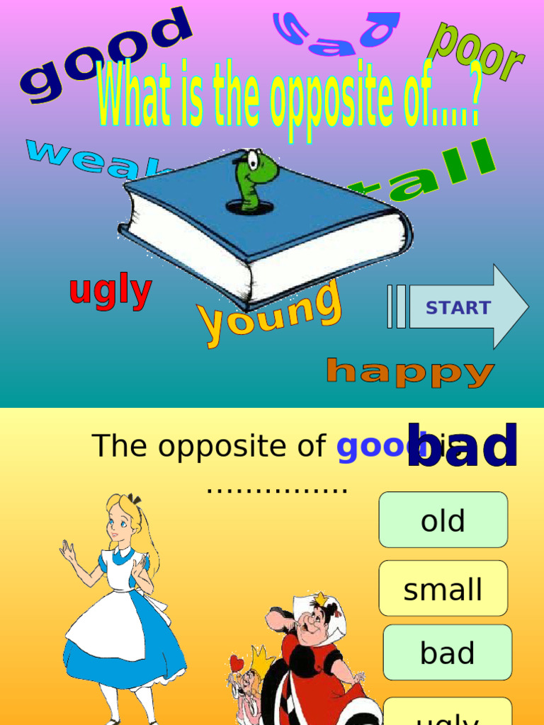 Opposites PPT Game Games 77257 | PDF