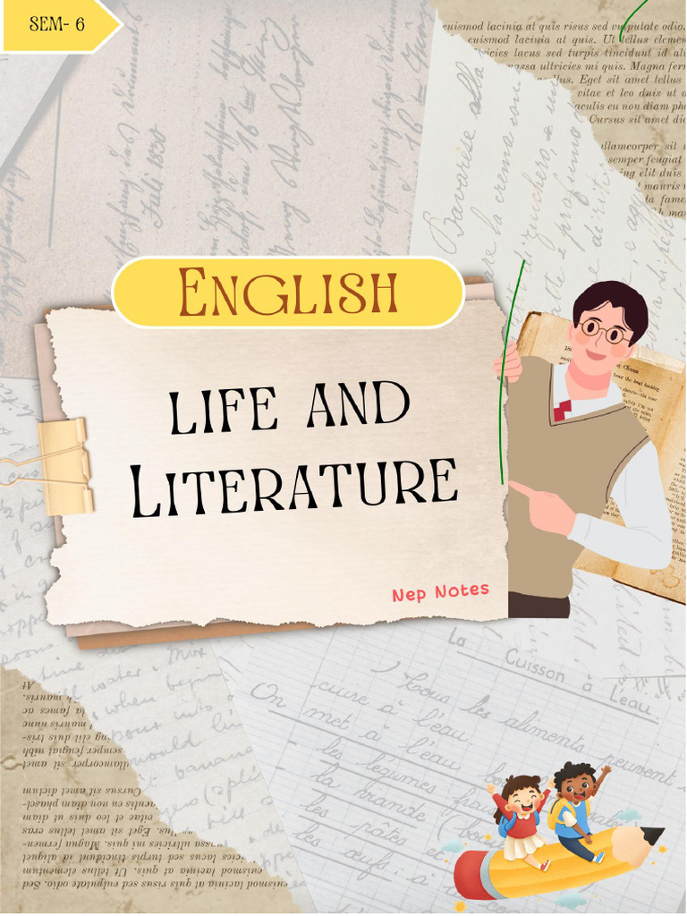 At Life and Literature Sem 6 New Nep 2025 | PDF
