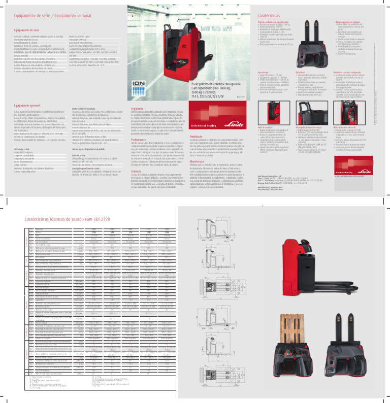 Ficha Técnica - Linde T20 | PDF | Freio