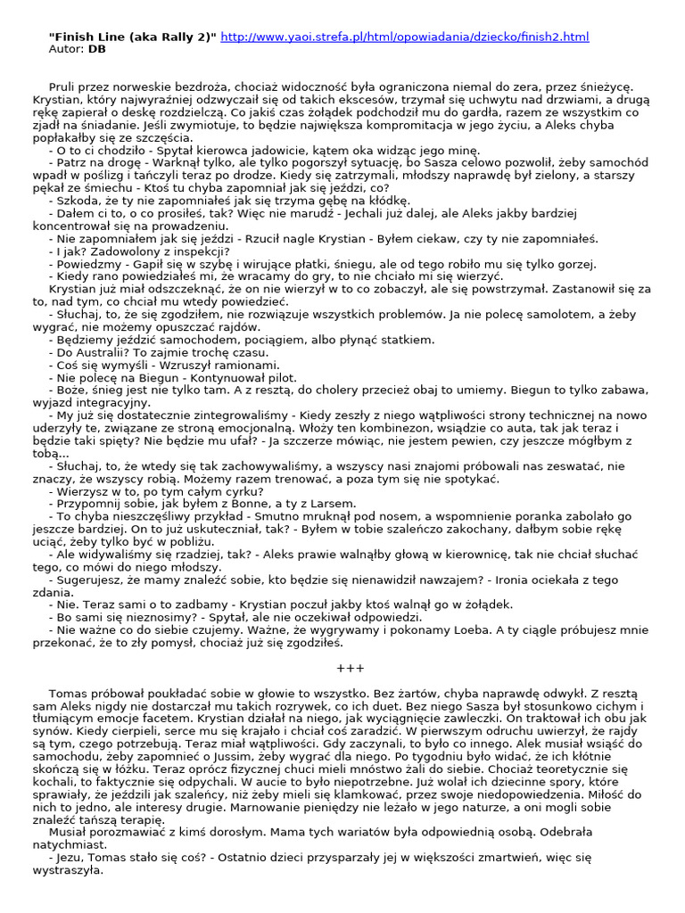 Finish Line (DB) (Cz2) | PDF