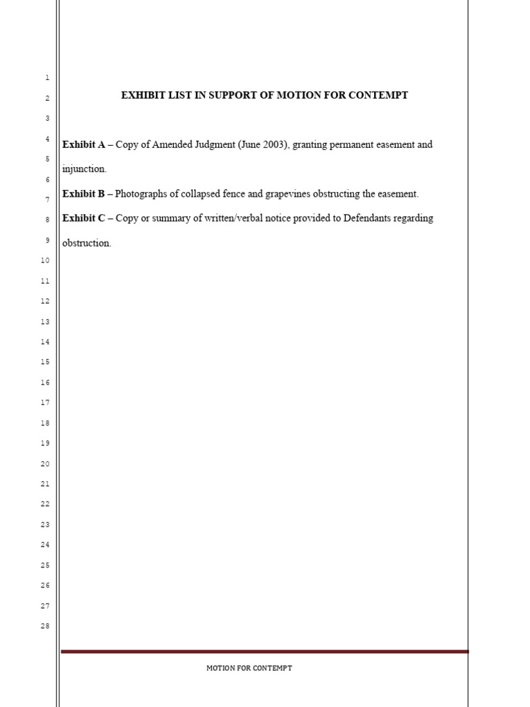 Exhibits Cover Sheet | PDF