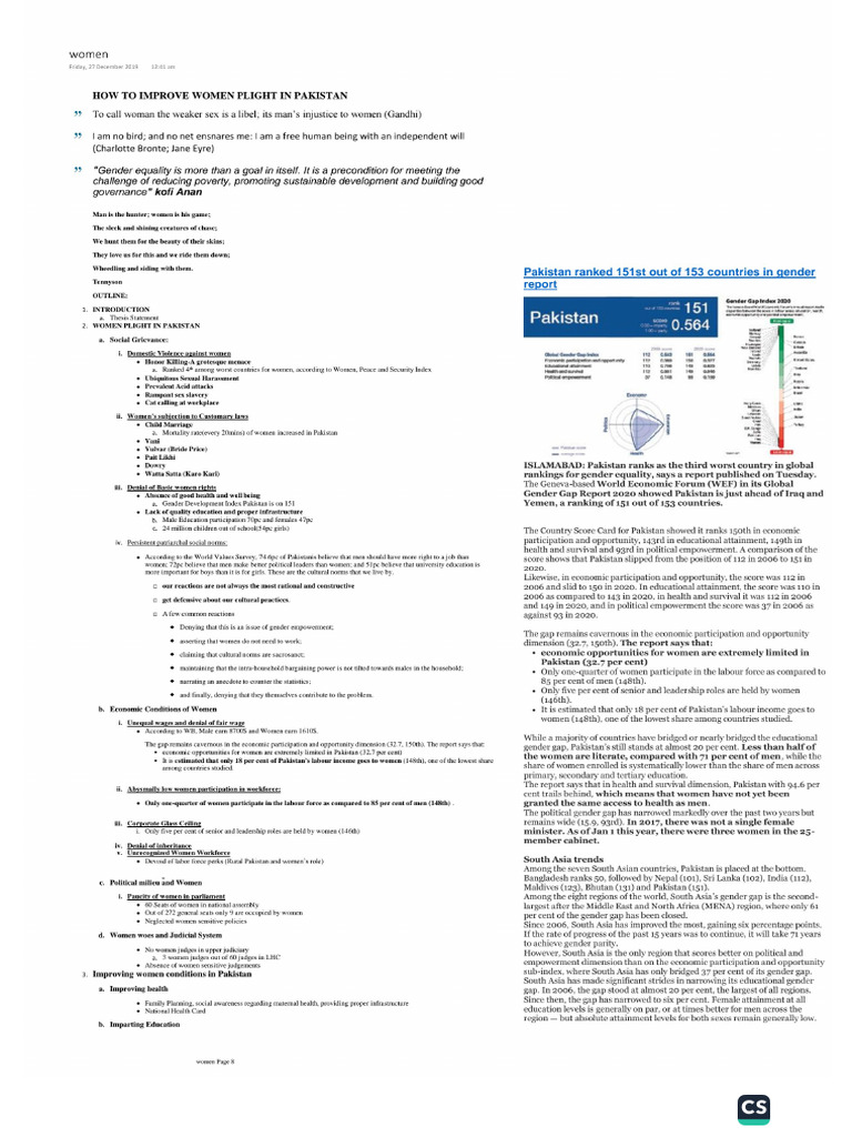 5 Most Important Essay Topic for PMS24 CCE Sindh 23 by Ali Haider Bhutto | PDF