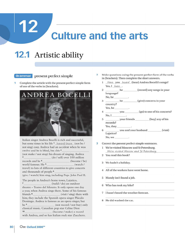 Unit 12 Culture Practice | PDF