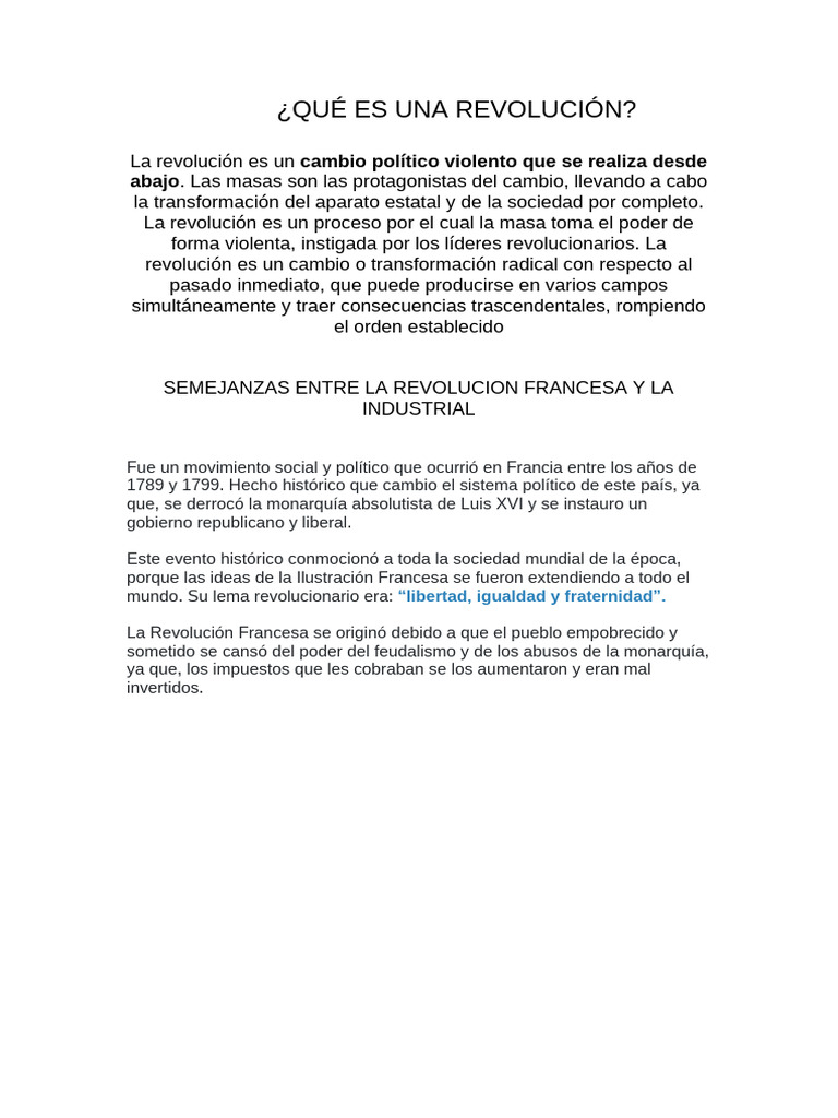 Revolución: Cambio Político y Social | PDF