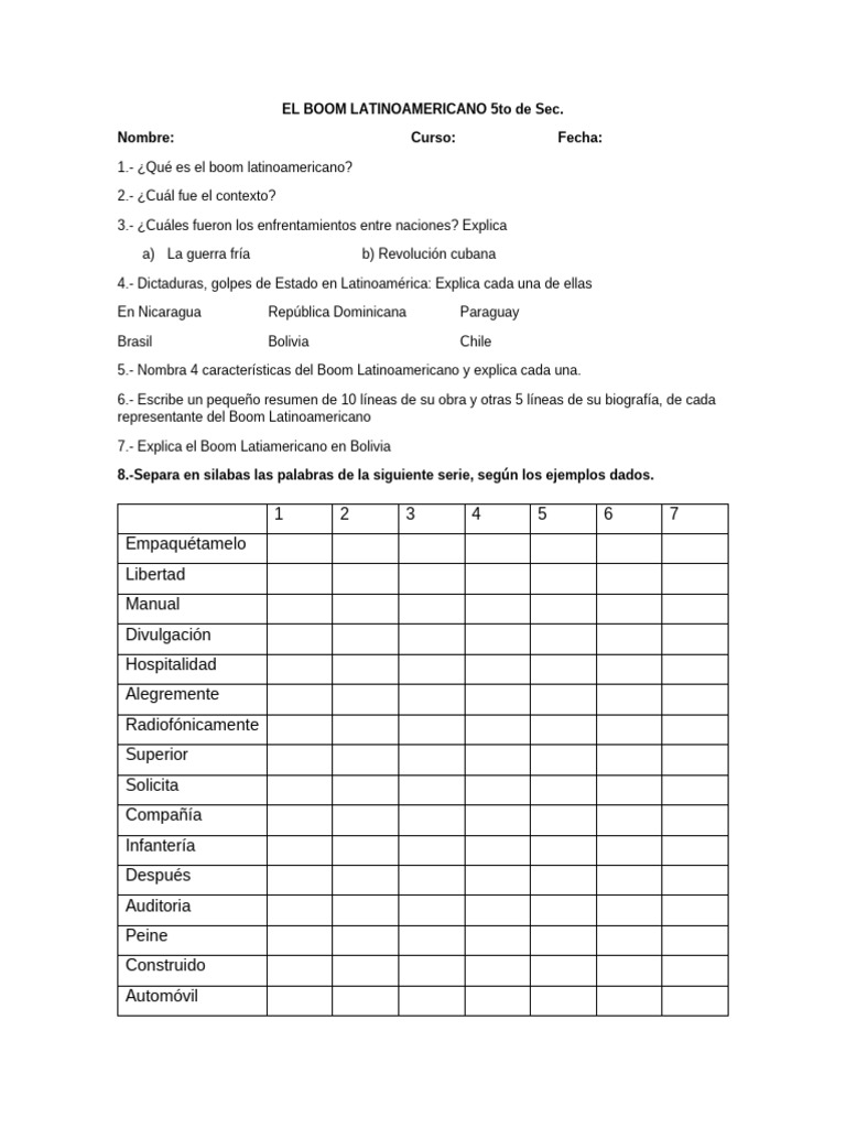 Análisis del Boom Latinoamericano | PDF