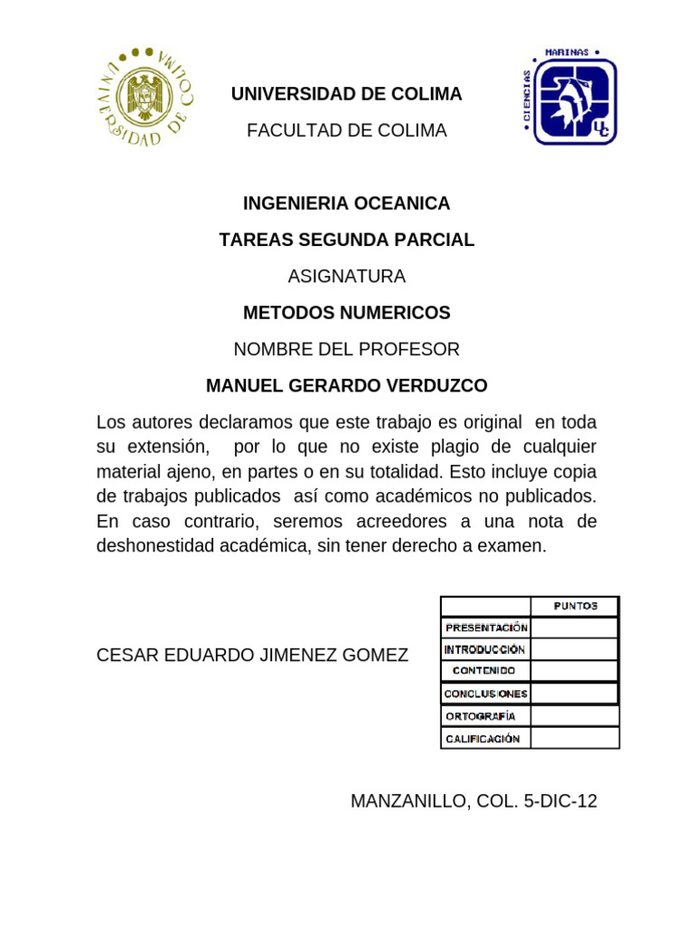 Metodos Numericos, Ajuste Por Medio de Minimos Cuadrados | PDF | Análisis numérico | Algoritmos